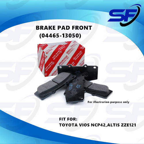 💯TOYOTA VIOS NCP42,ALTIS ZZE121 FRONT DISC PAD (04465-13050) | Shopee ...