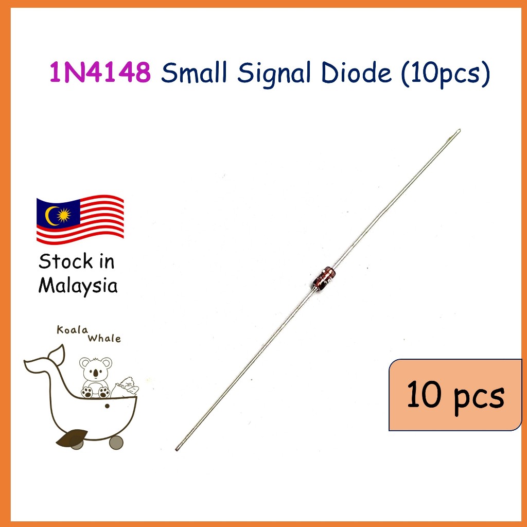 1N4148 Small Signal Diode Fast Switching DO-35 IN4148 Diod Dioda (10PCS) | Shopee Malaysia