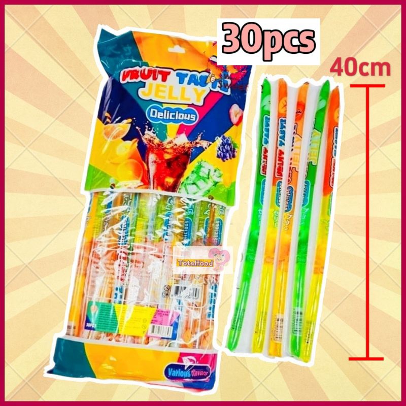 30pcs Fruit Taste Jelly Extra Long jelly stick delicious various ...