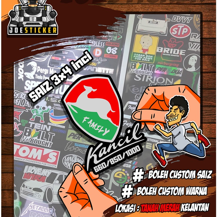 sticker kancil family saiz 3x4 inci | Shopee Malaysia