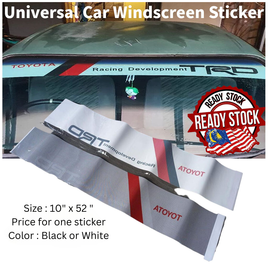 Windscreen Sticker Windshield STICKER TOYOTA TRD TAMPAL DALAM TOYOTA ...