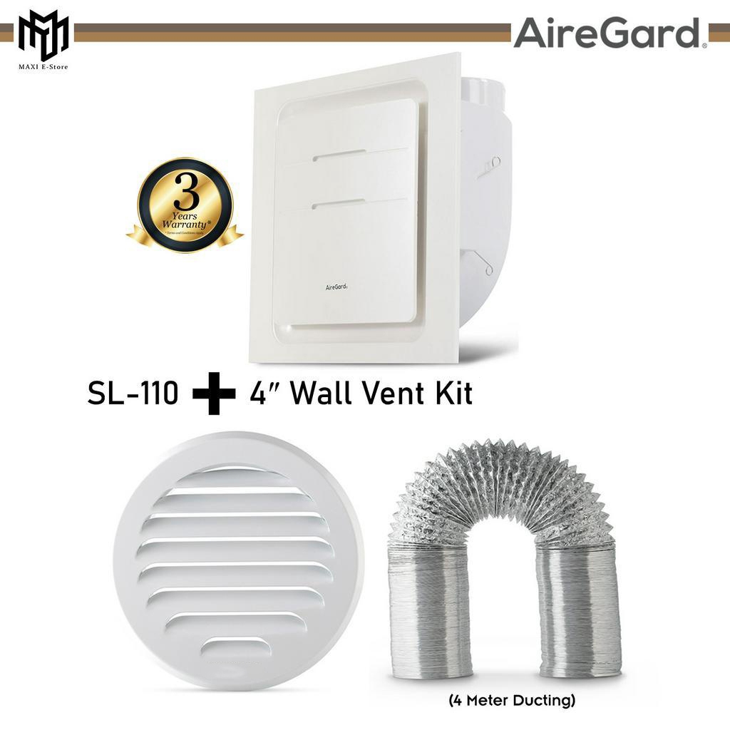 [COMBO] AireGard SL-110 Air Ventilation Exhaust Fan Super Low Profile ...