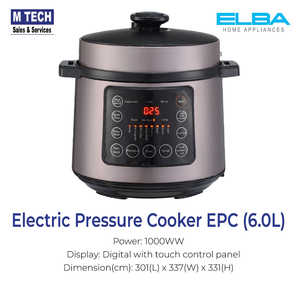 Elba Electric Pressure Cooker EPC-N6082(BR) | Shopee Malaysia