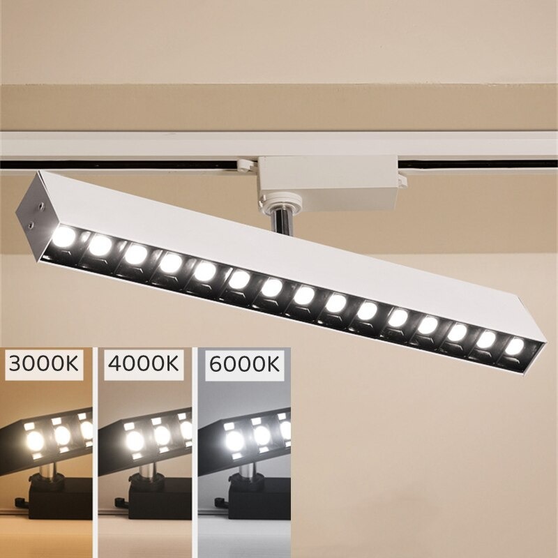Floodlight LED Linear Grille Track Floodlights 30W Ceiling Track ...
