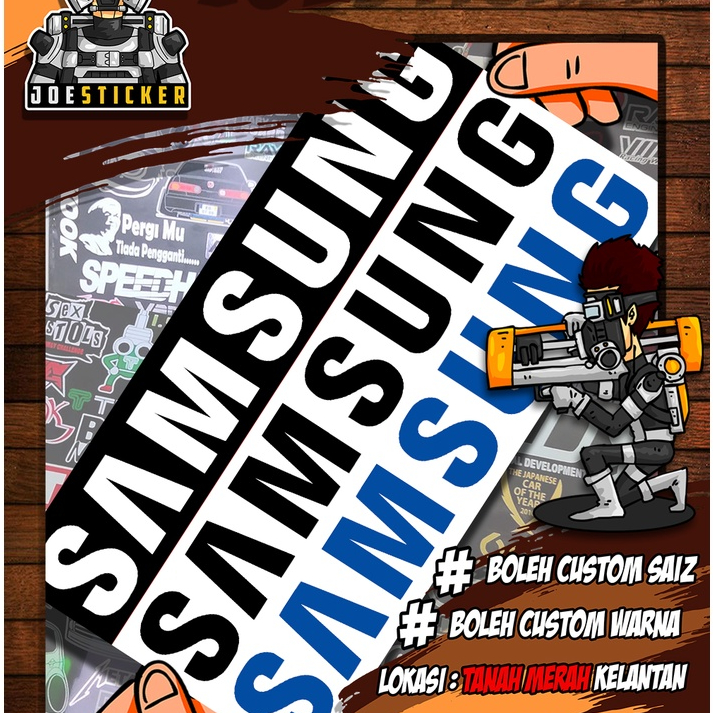 STICKER SAMSUNG PELBAGAI SAIZ DAN WARNA | Shopee Malaysia