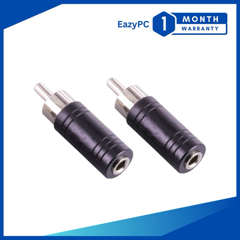 RCA Plug To 3.5mm Mono Stereo Jack Audio Connector | Shopee Malaysia