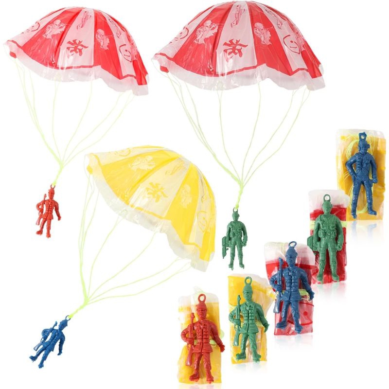 Hand Throwing Parachute Toy Mini Sky Soldier Childhood memory | Shopee ...