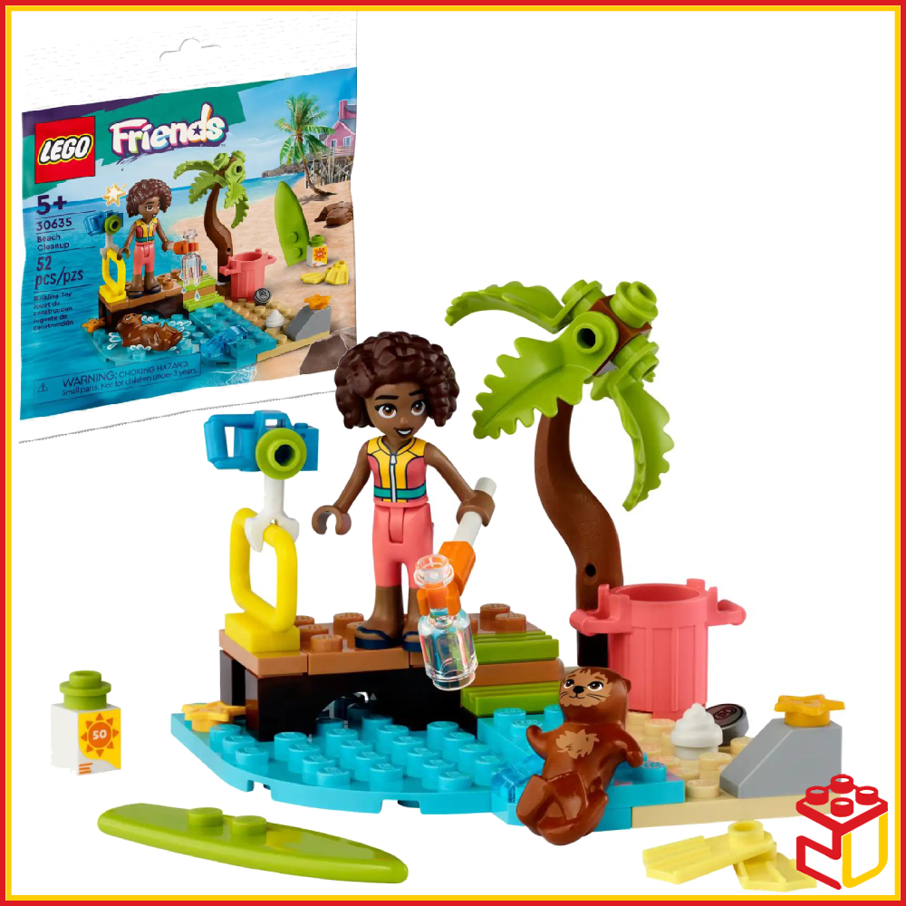 (Ready Stock) 30635 Lego Friends Beach Cleanup Building Toy (52 Pieces ...