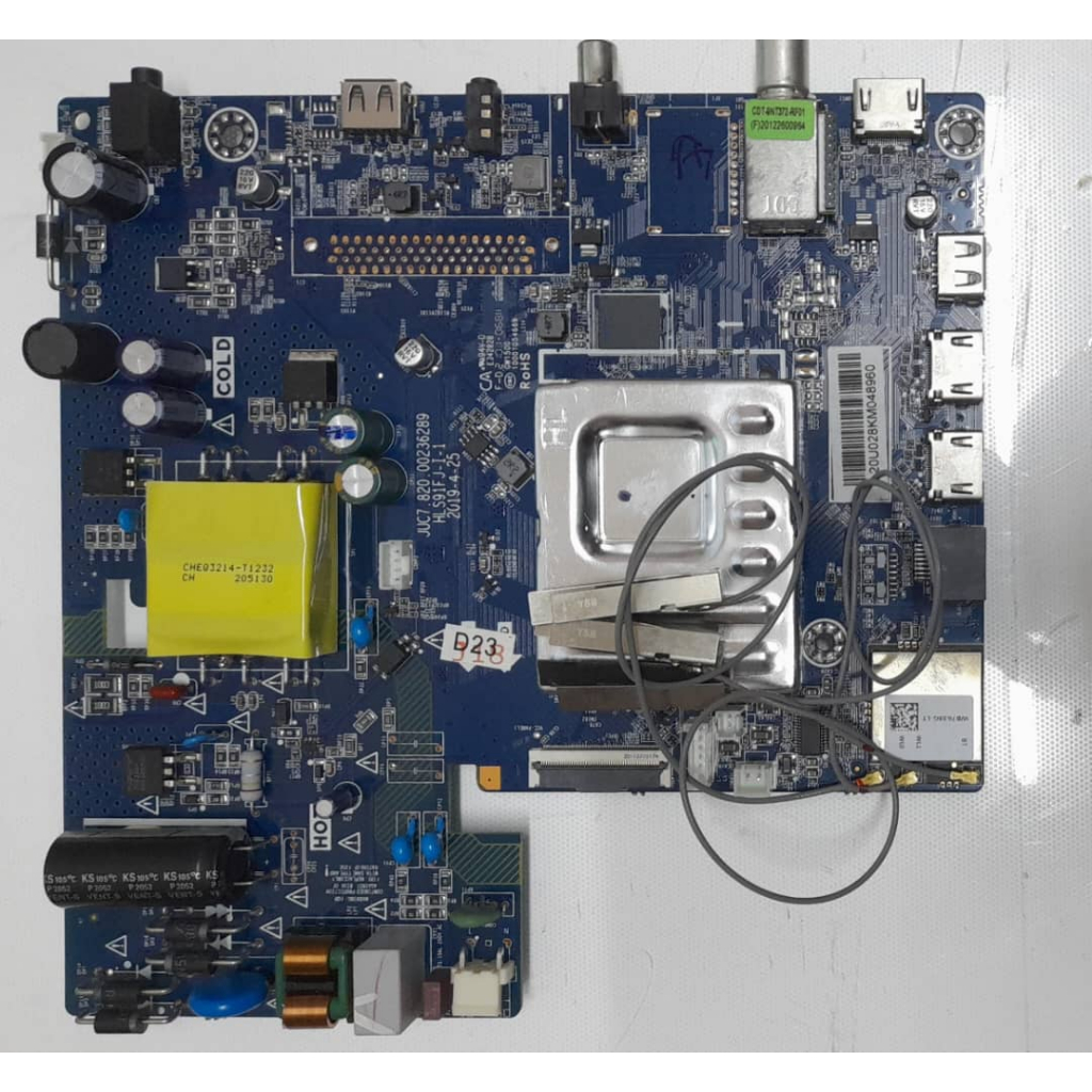 (C267) Realme TV43 Mainboard, Tcon, Tcon Ribbon, LVDS, Button. Used TV Spare Parts | Shopee Malaysia
