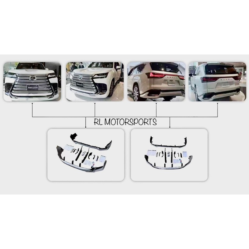 Lexus LX500d LX600 Luxury 2023 - 2025 modellista bodykit body kit MDLT ...