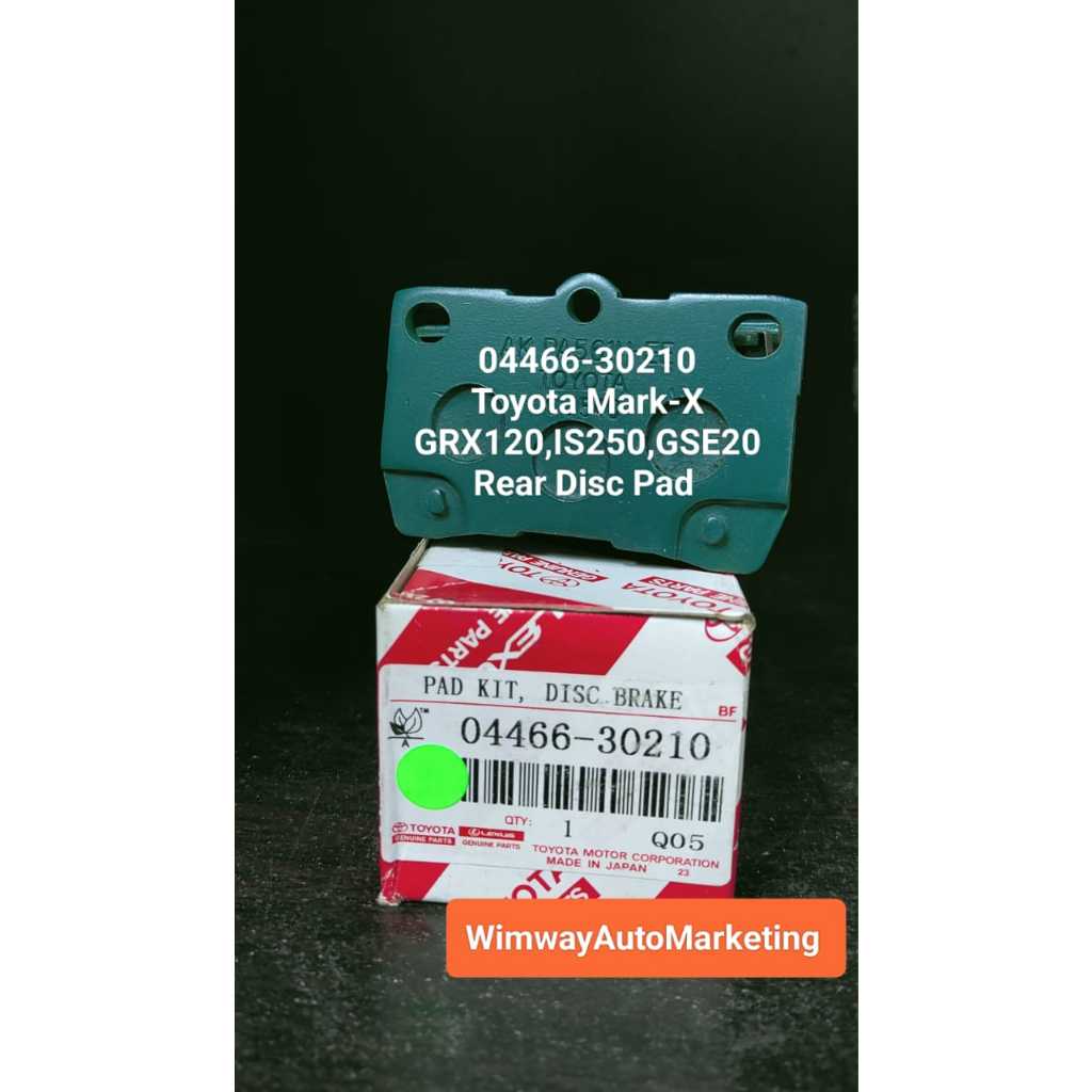 04466-30210 TOYOTA MARK-X LEXUS IS250 GS300 GS350 GS430 REAR DISC BRAKE ...