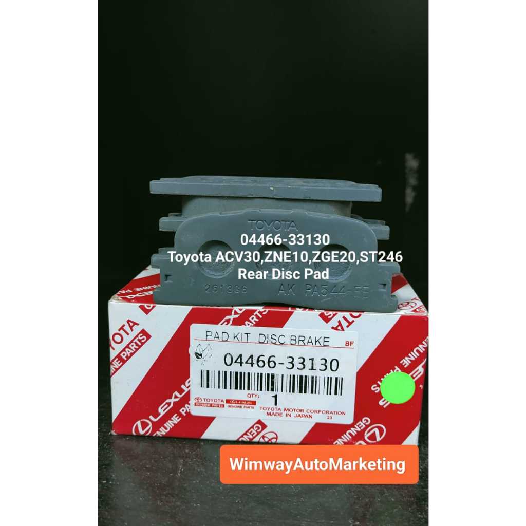 04466-33130 TOYOTA CAMRY ACV30 WISH 1.8 ZNE10 ZGE20 CALDINA ST246 REAR ...