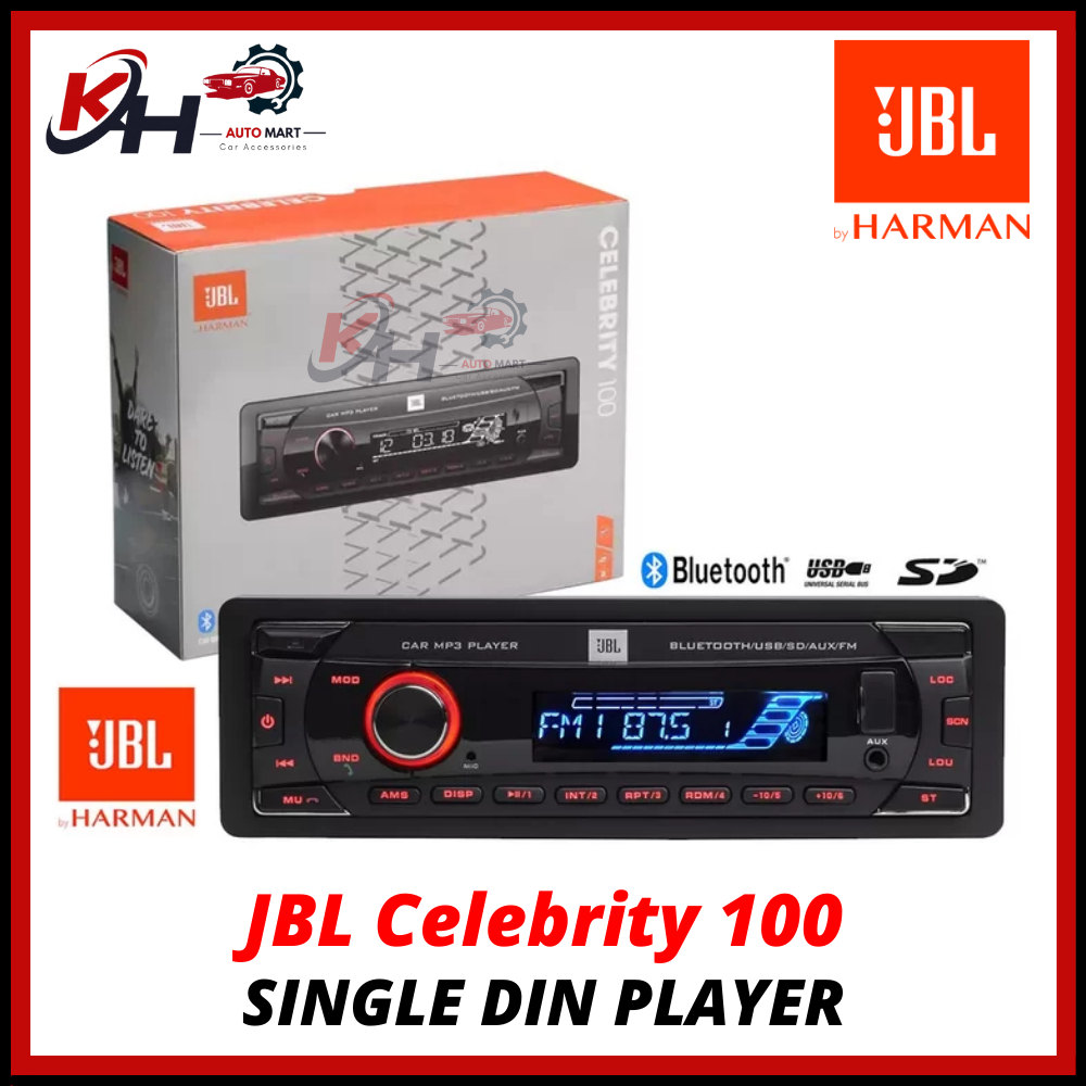 100%Original ★ JBL ★ Celebrity 100 HARMAN KARDON SINGLE DIN PLAYER USB ...