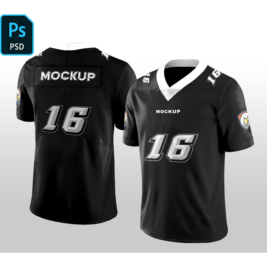NFL Collar Jersey Editable Mockup High Quality (Adobe Photoshop File ...