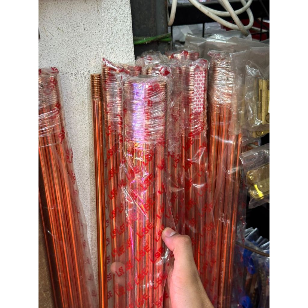 ROD ONLY - Copper rod 12mm (153cm /5ft) (Earthing Rod)(For Wiring ...
