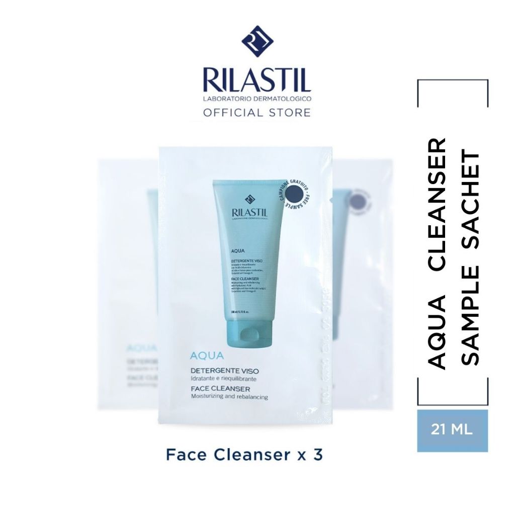 Rilastil Aqua Face Cleanser Sample Sachet (3ml x 3 Pcs) | Shopee Malaysia