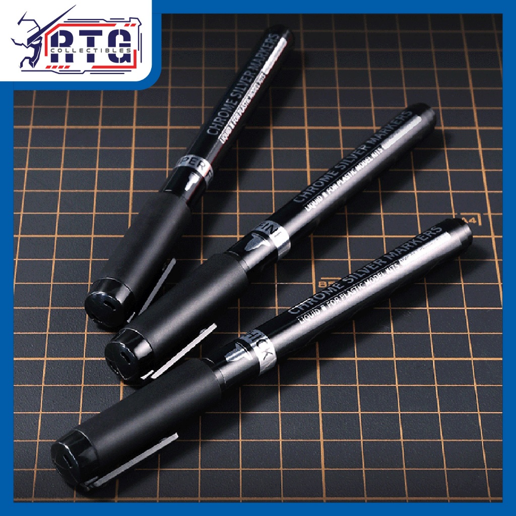 [RTG] DSPIAE CHROME SILVER MARKER [1.0/1.5/2.5mm] / GUNDAM GUNPLA ...