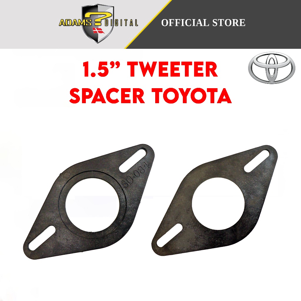 2pc 1.5 inch Car Tweeter Adaptor Spacer Bracket Rings Refit Holder ...