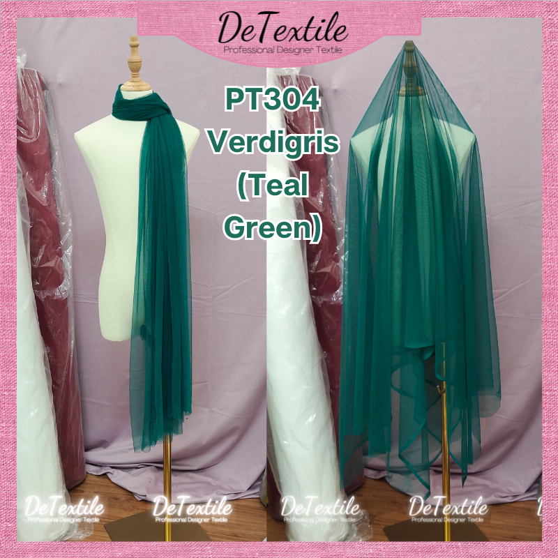 DeTextile Premium Tulle Bridal Soft Net Kain Net Lembut Murah Bidang ...