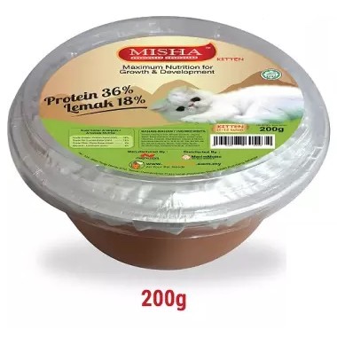 MISHA KITTEN KIBBLES CUP 200G CAT DRY FOOD | Shopee Malaysia