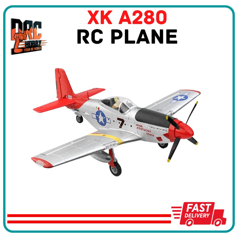 WLtoys XK A280 RC Airplane P51 Fighter Simulator 2.4G 3D6G Mode ...