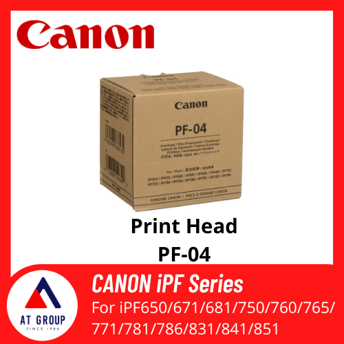 Canon Print Head PF-04 | iPF650/ iPF671/ iPF681/ iPF750/ iPF760/ iPF765/ iPF771/ iPF781/ iPF786 ...