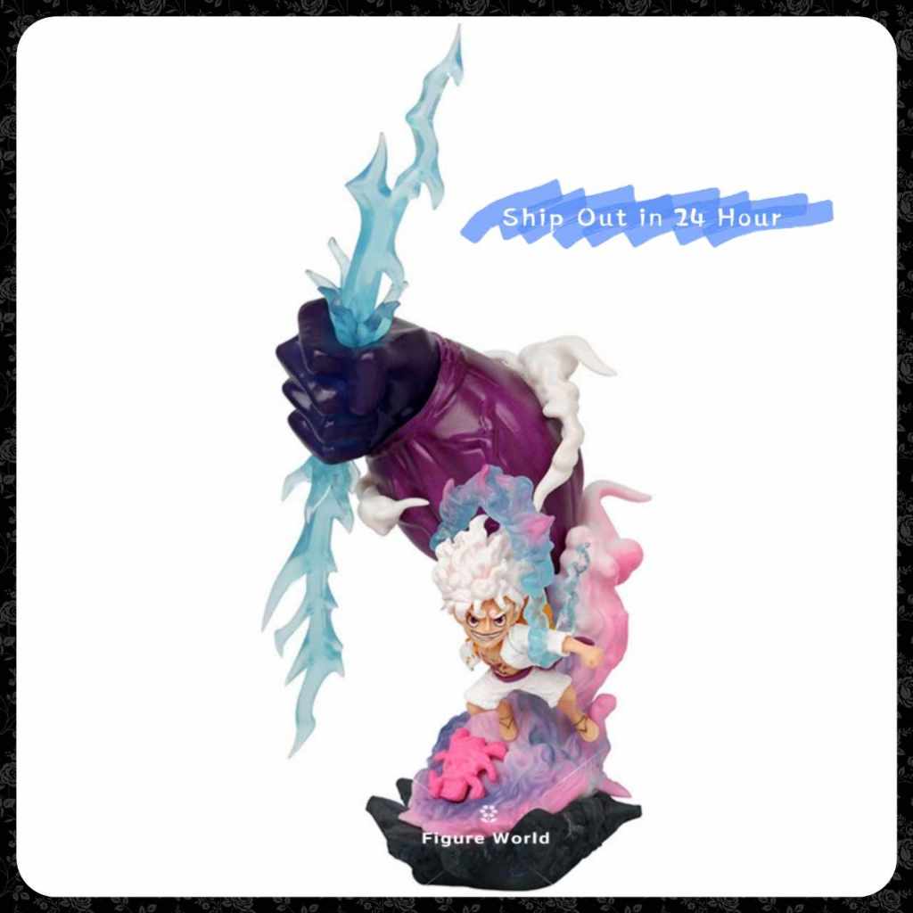 READY STOCK23CM ONE PIECE XS GEAR FIVE AWAKENING SUN GOD NIKA LUFFY ...