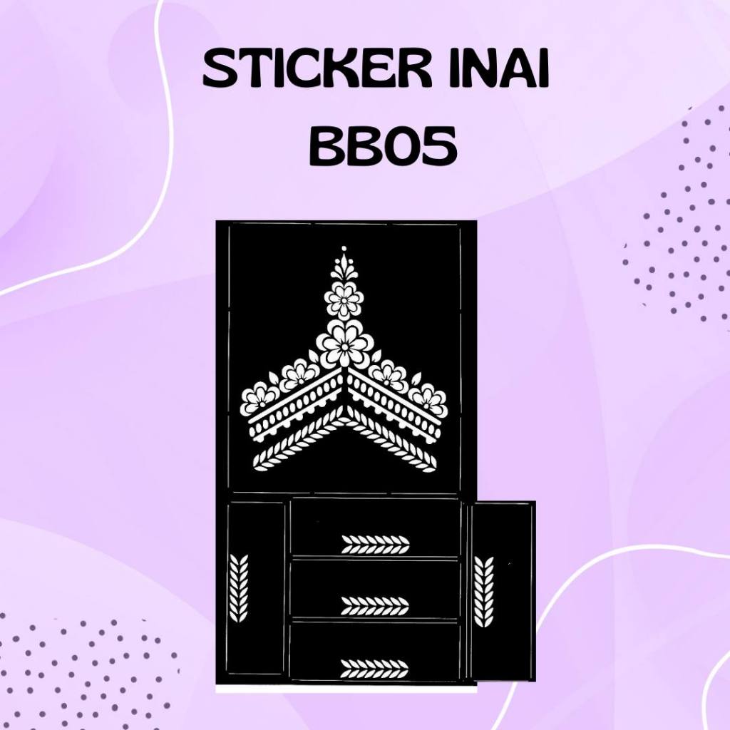 Sticker Corak Inai / Henna Stencil / Sticker Inai / Henna Sticker ...