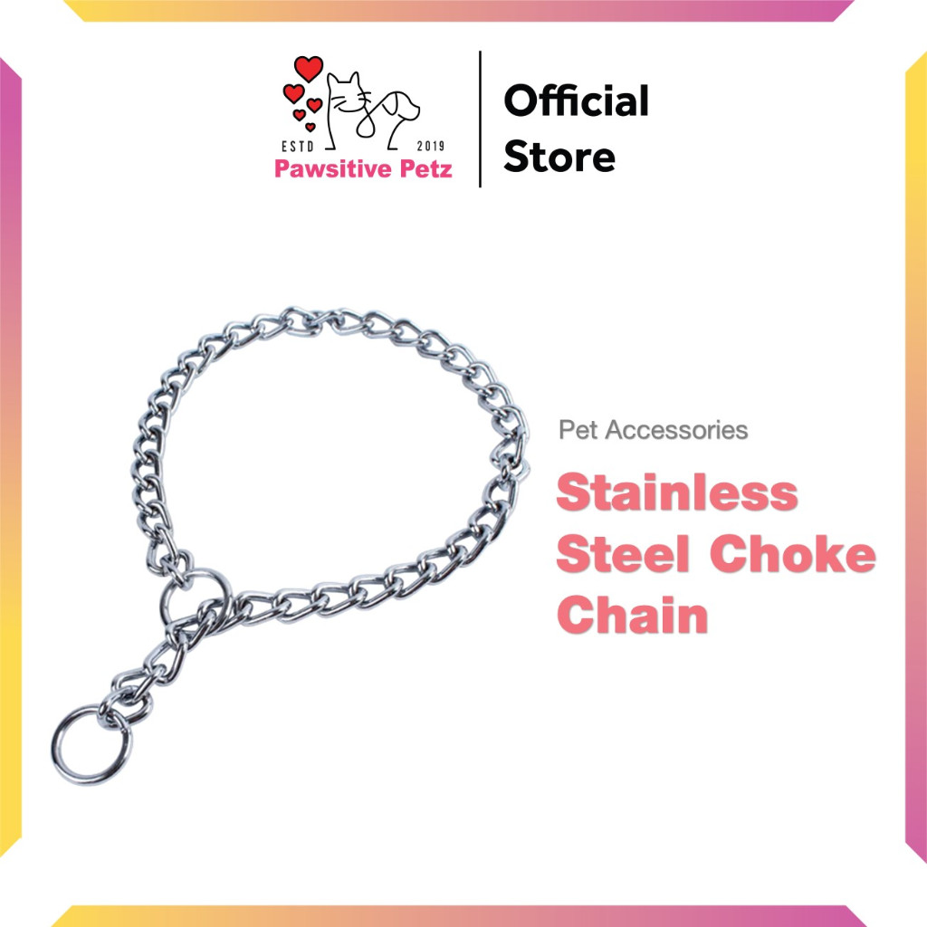 Stainless Steel Choke Chain / Rantai Haiwan / Pets Chain / Rantai ...