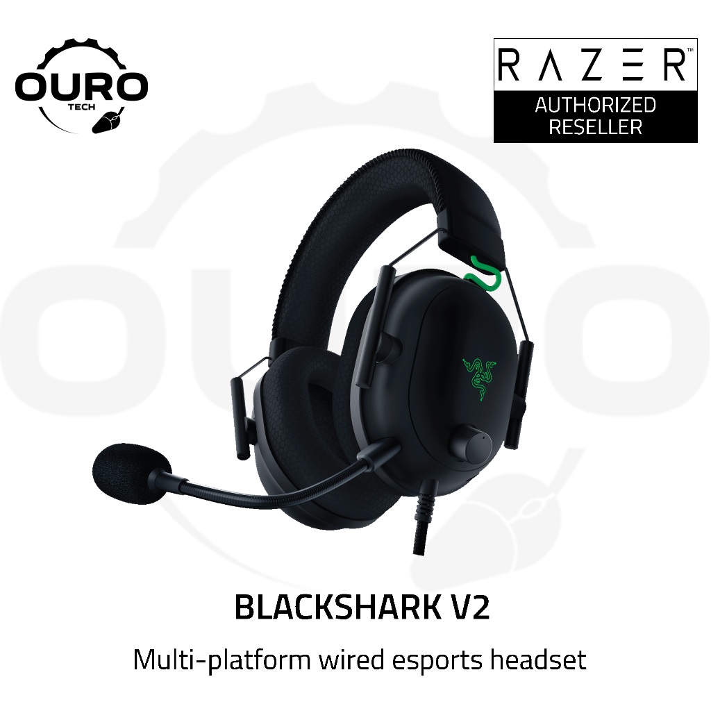 RAZER BLACKSHARK V2 WITH USB SOUND CARD WIRED GAMING HEADSET -ESPORT ...