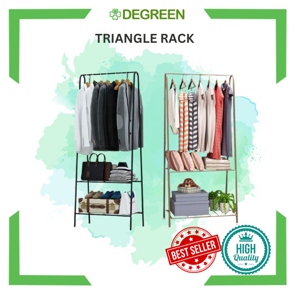 New Modern Triangle Clothes Rack | Hanging Clothes Rack | Shopee Malaysia