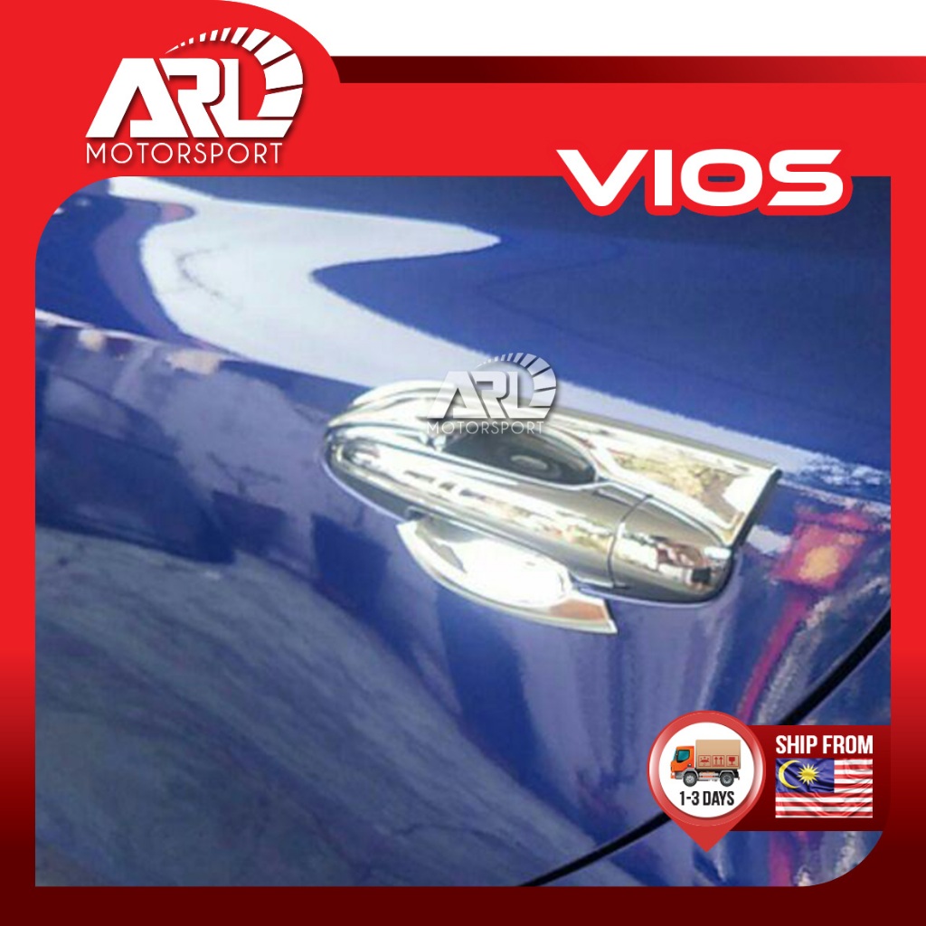 Toyota Vios NSP151 Facelift Outer Handle Bowl Cover Carbon Chrome For ...