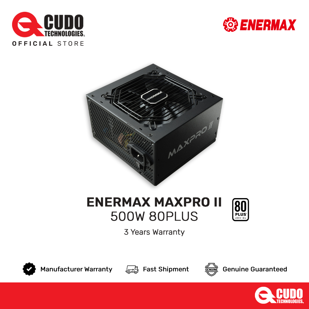 Enermax MAXPRO II Series 500Watt 80PLUS White Certified PSU (EMP500AGT ...