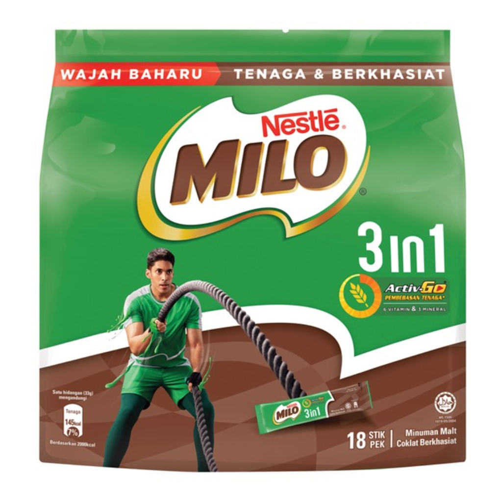🏈READY STOCK🏈 Nestle Milo Active-GO 200g, 400g, 1kg, 2kg Milo Milo ...
