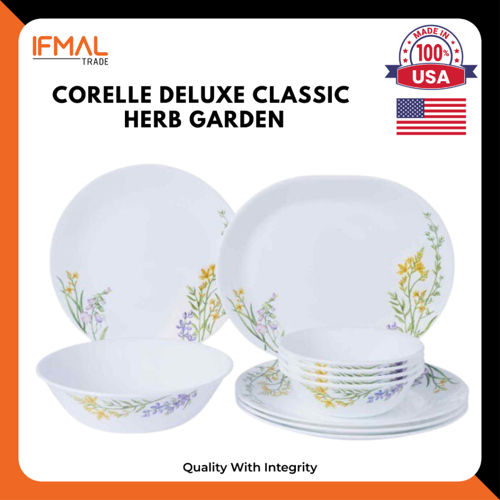 Corelle Loose Herb Garden (Dinner/Luncheon/Bread/Serving Plate/Noodle ...