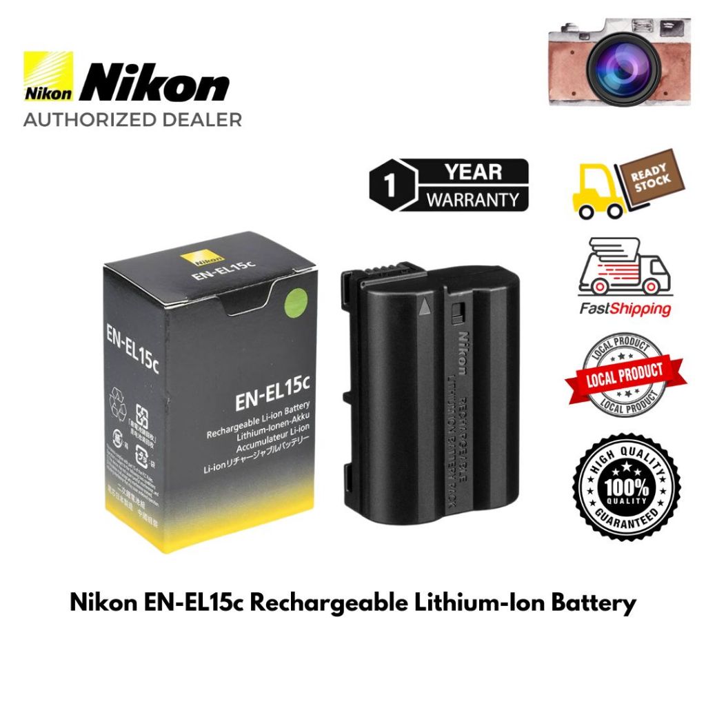 Nikon EN-EL15C battery original for Nikon Z7/Z7II/Z6/Z6II/Z5/D850/D810/D810A/D780/D750/D7500 ...