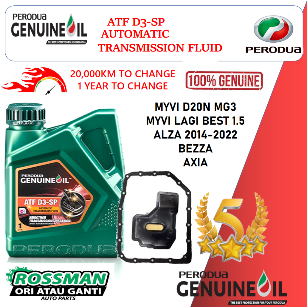 SET 4 Botol Myvi NEW Gen3 D20N 2019- Now Perodua Automatic Transmission ...
