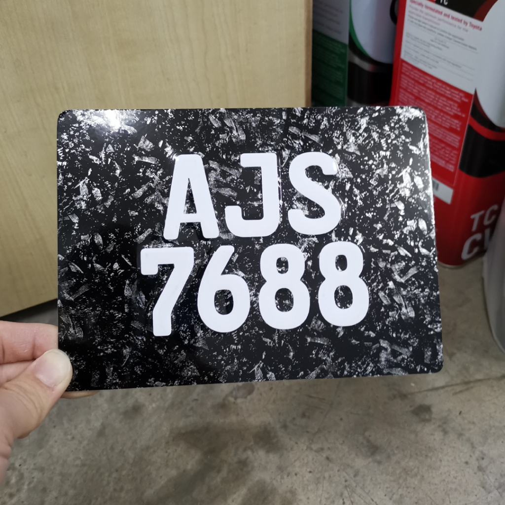 Tracwrap Brand Carbon Fiber No Plate Motor Aluminum Besi Ketuk No Plate ...