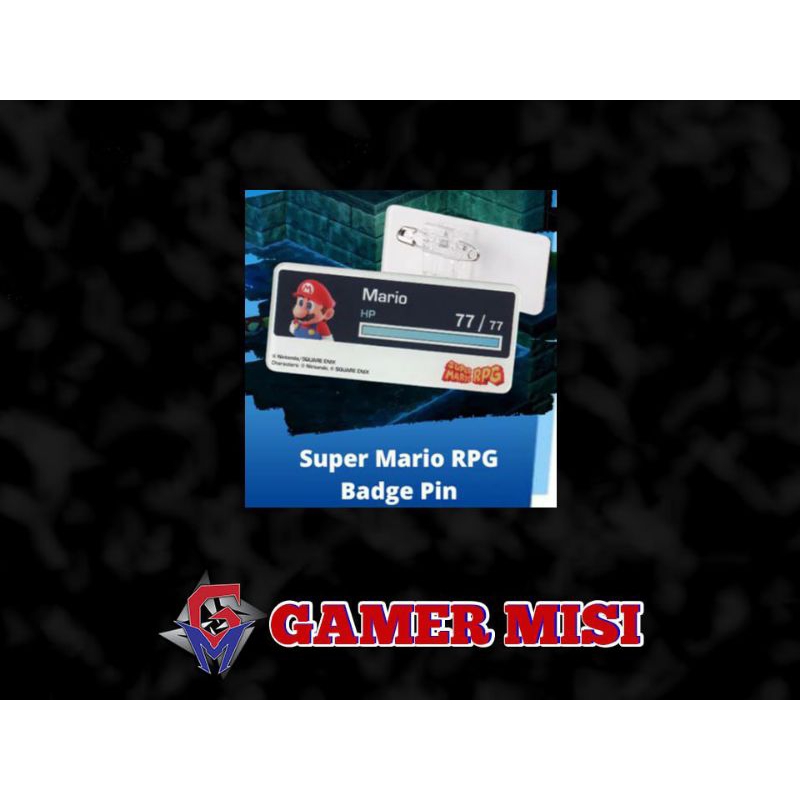 SUPER MARIO RPG PIN BADGES HP (NEW) | Shopee Malaysia