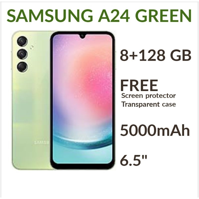 Original Samsung A24 Light Green 4G dual SIM 5000mAh | Shopee Malaysia