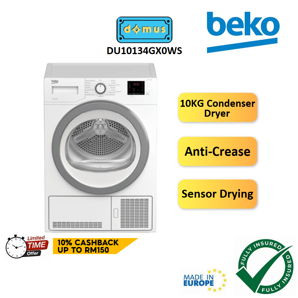 Beko Dryer Machine Inverter 10KG Clothes Dryer Condenser Type Mesin ...