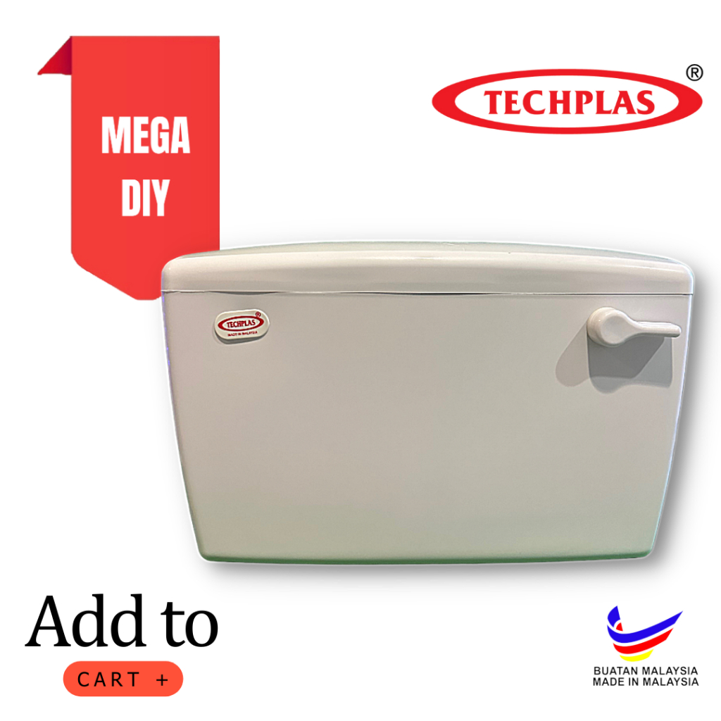 Techplas Low Level White Water Cistern Tandas Kotak Jamban Kotak Duduk ...