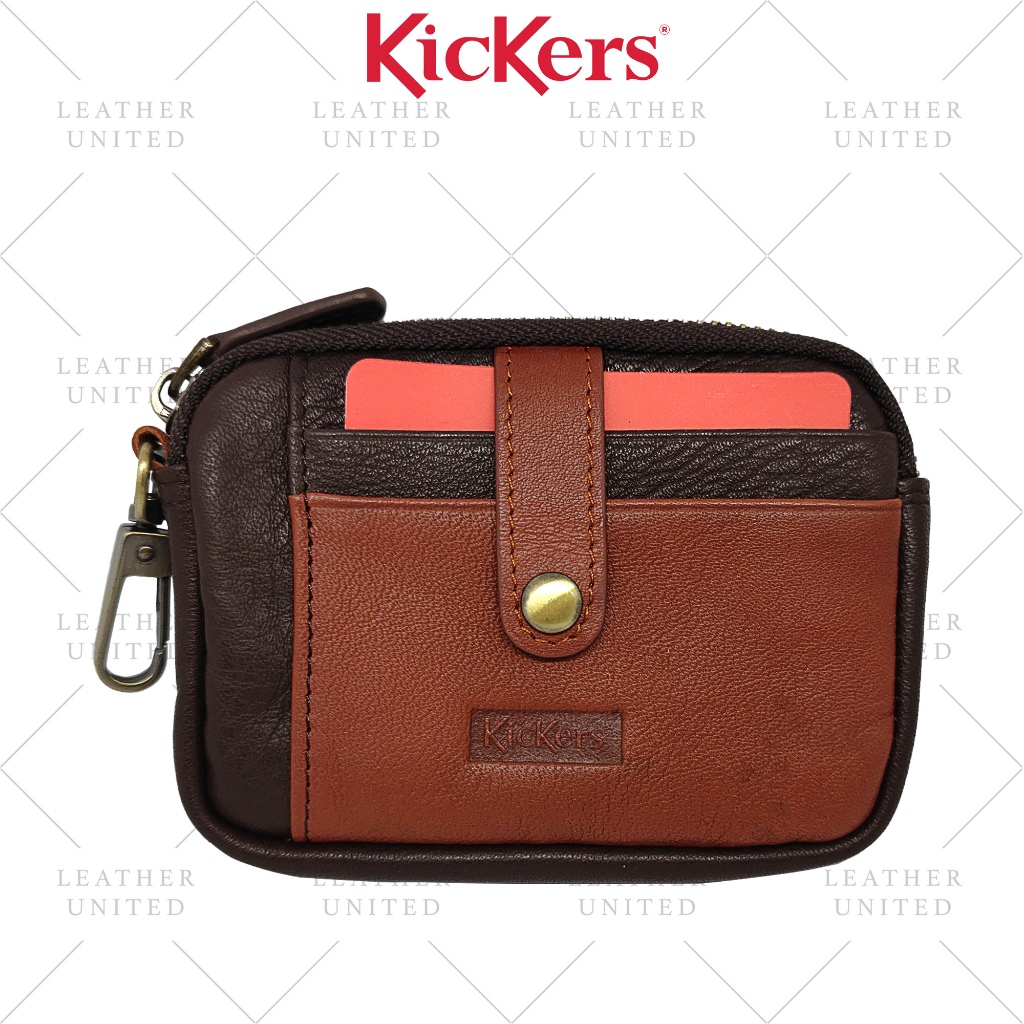 Kickers Genuine Full Grain Leather Unisex Multi Functional And Card ...