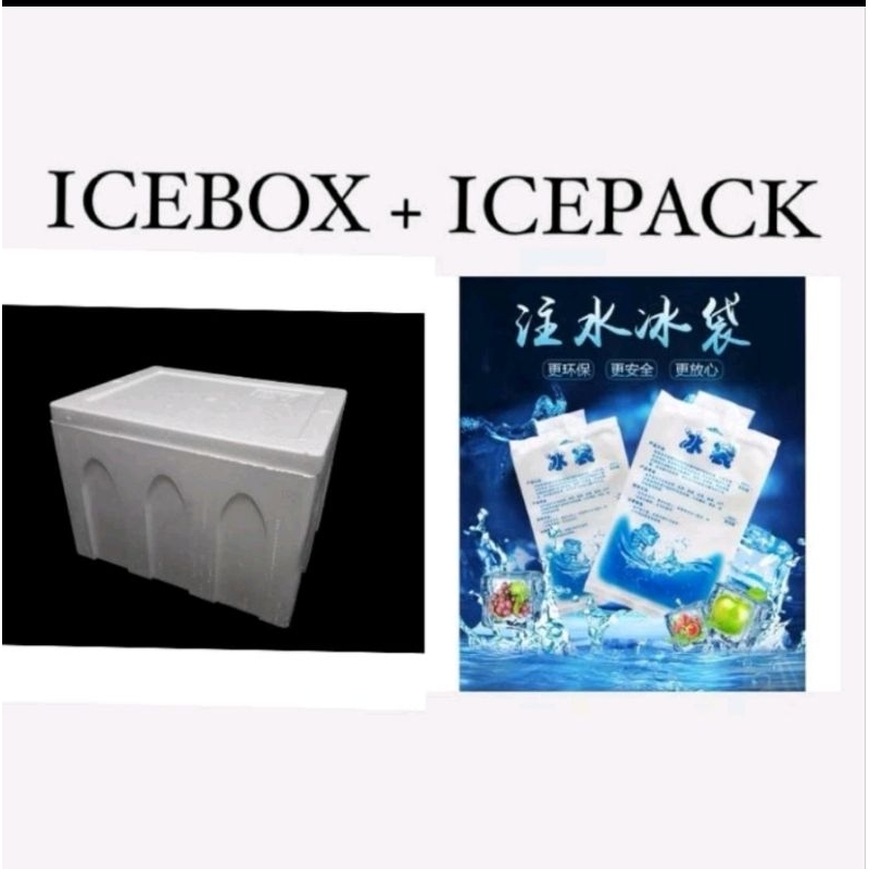 Ice box/polistrin putih+ice pax(utuk tambahan sosej sahaja) | Shopee ...