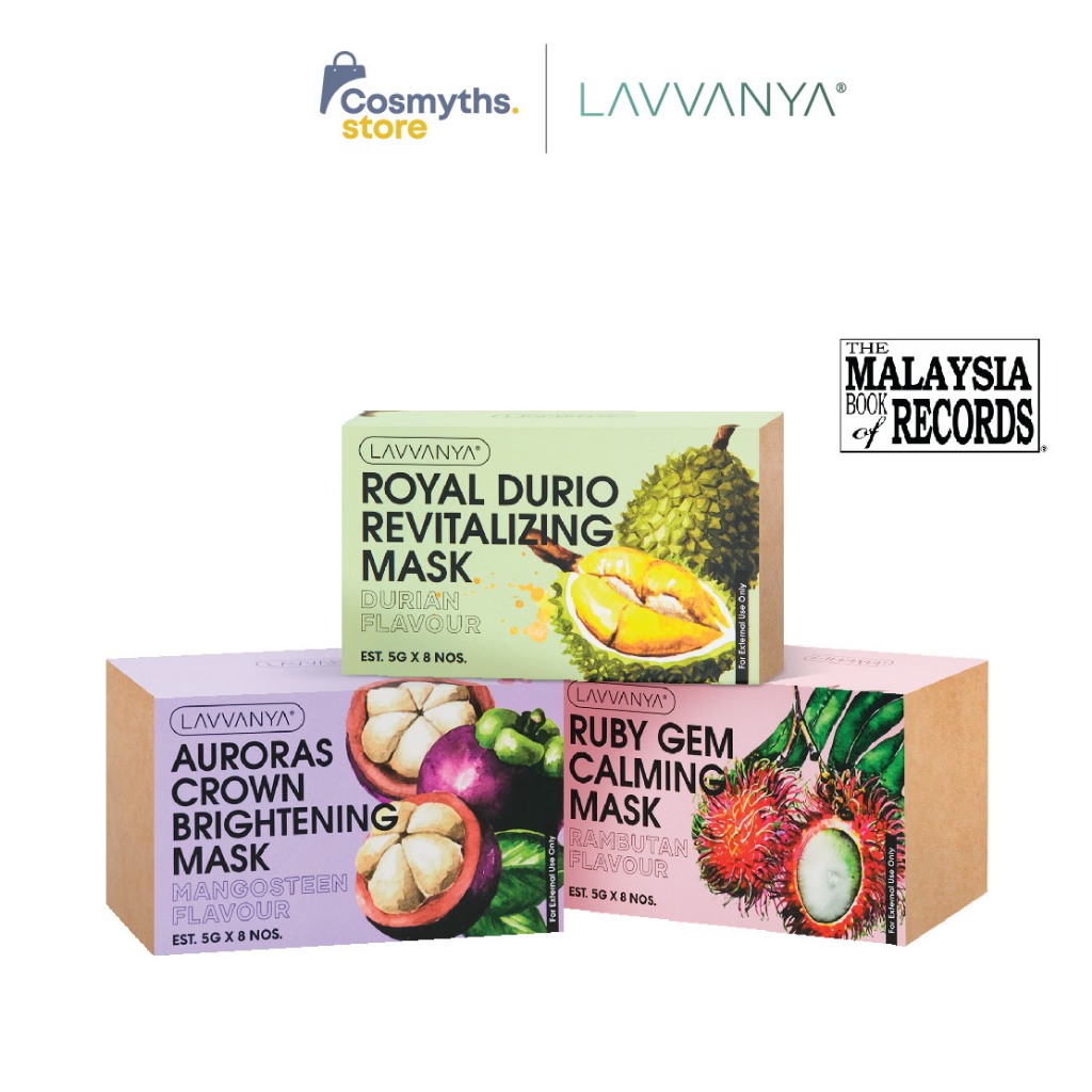 LAVVANYA Tropical Fruits Facial Mask - Durian, Rambutan & Mangosteen ...