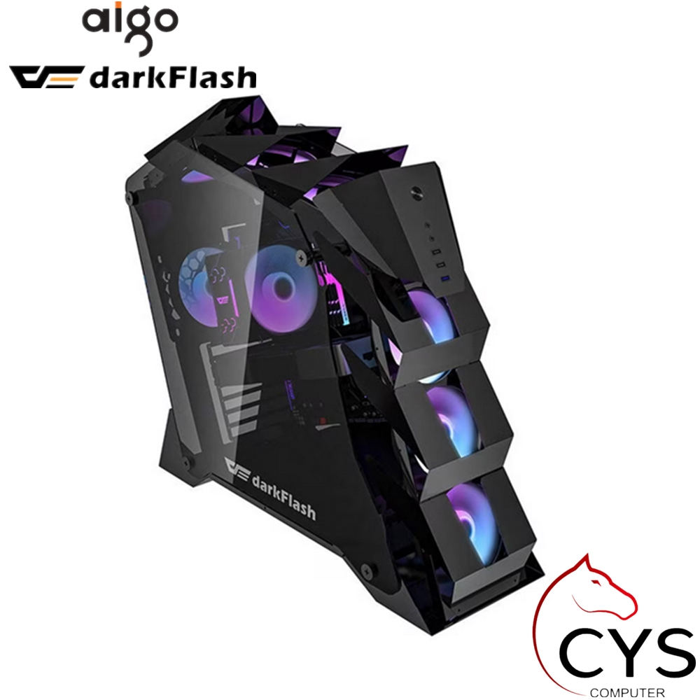 AIGO DARKFLASH KNIGHT K2 TG ATX CASING | Shopee Malaysia