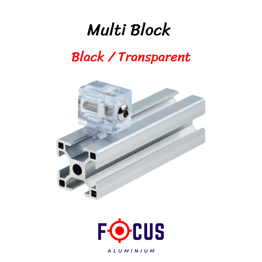 Multi Block Mounting Bracket Acrylic For Aluminium Profile 3030 3060 ...