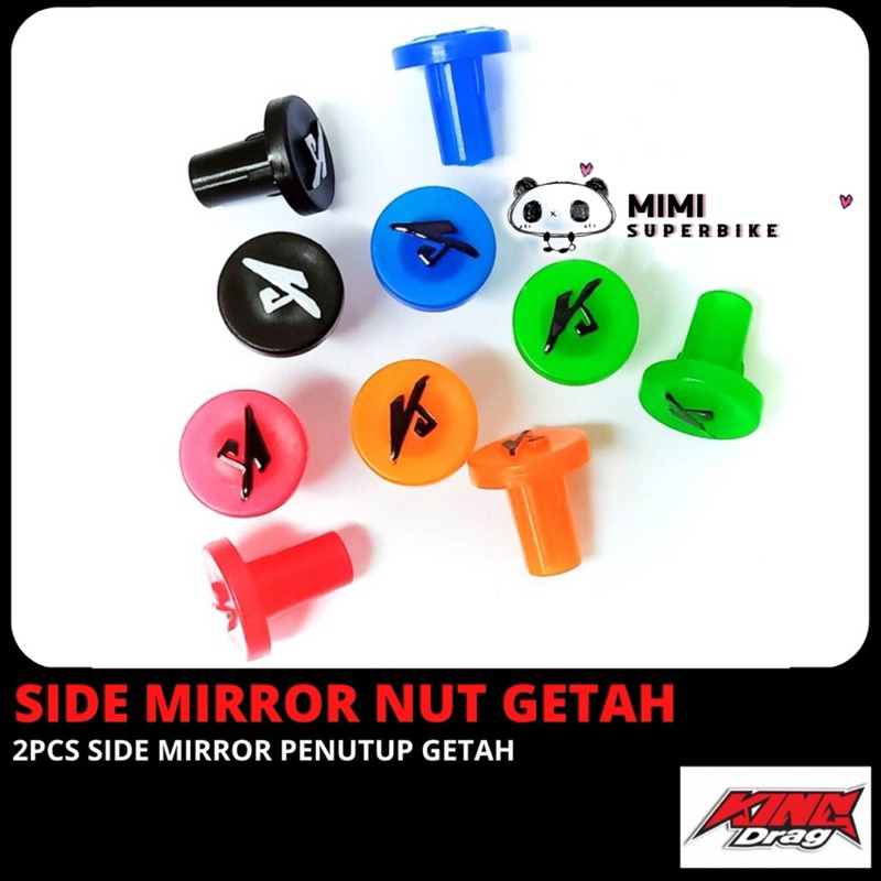 1SET 2PCS PENUTUP GETAH SIDE MIRROR CAP KINGDRAG RUBBER SCREW NUT PLUG ...