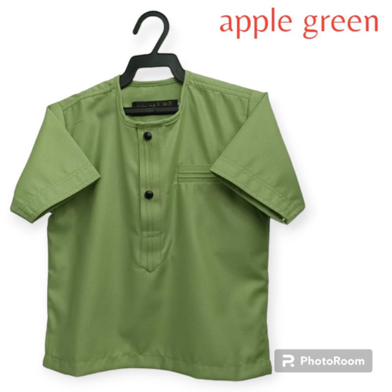 Kurta Budak Lengan Pendek Ada 12 color. Kain Cotton 100%.Kain Sujuk ...