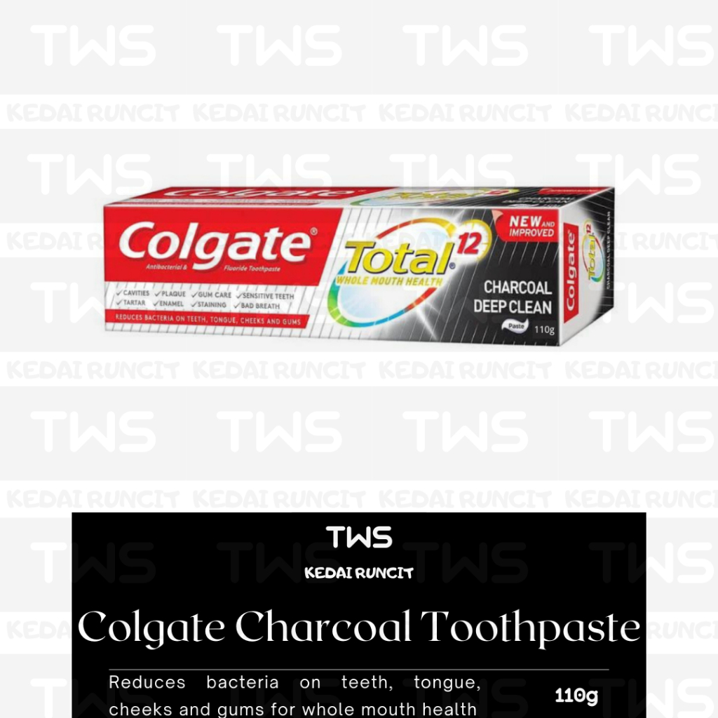 Colgate Total Charcoal Deep Clean Toothpaste 110g EXP 11/2024 | Shopee Malaysia